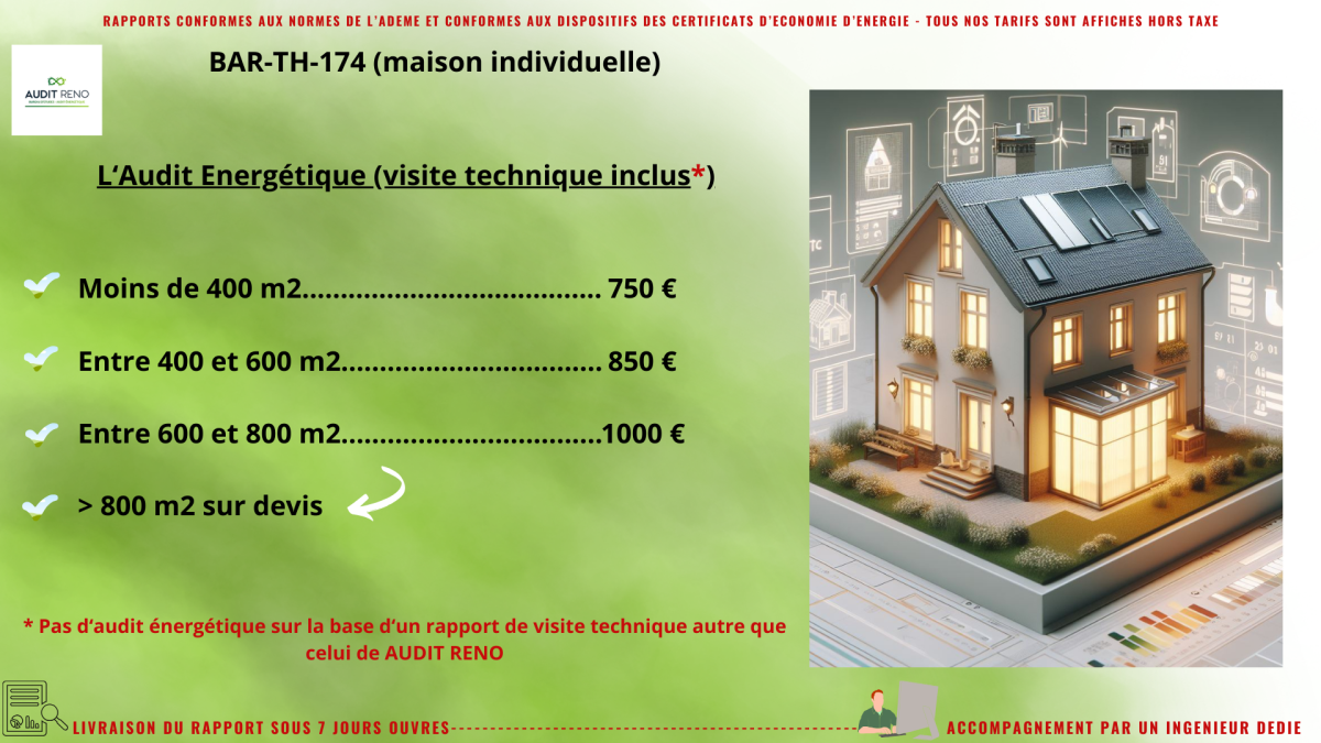 Tarifs BAR-TH-174 - Tarifs audit énergétique BAR-TH-145 - audit maison ...